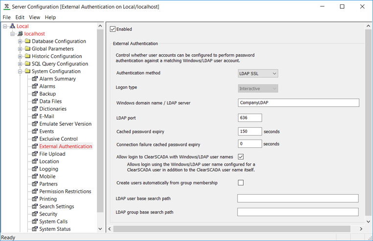 Security Guide - Example 1: Maintain User Accounts Externally using LDAP (Setting up System ...
